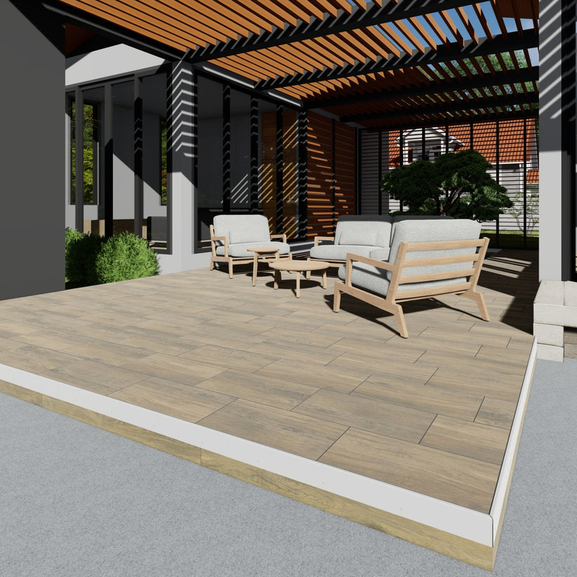 Aged Teak Rainier – Tanzite StoneDecks